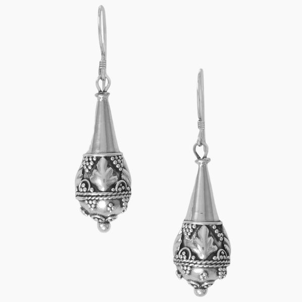 Bali Design Drop Earrings – The Silver Connection